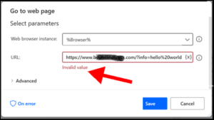 Power Automate Desktop URL Syntax Error (Fixed) – Bandit Tracker